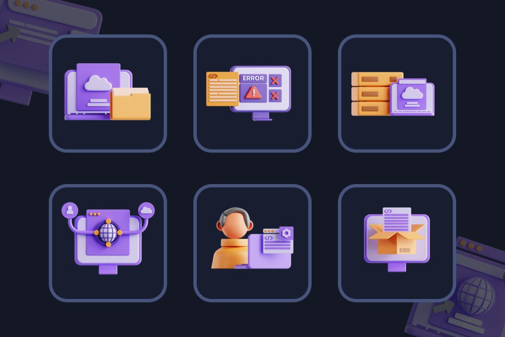 مجموعه آیکن های سه بعدی برنامه نویسی (20عدد) - طرح پلاس